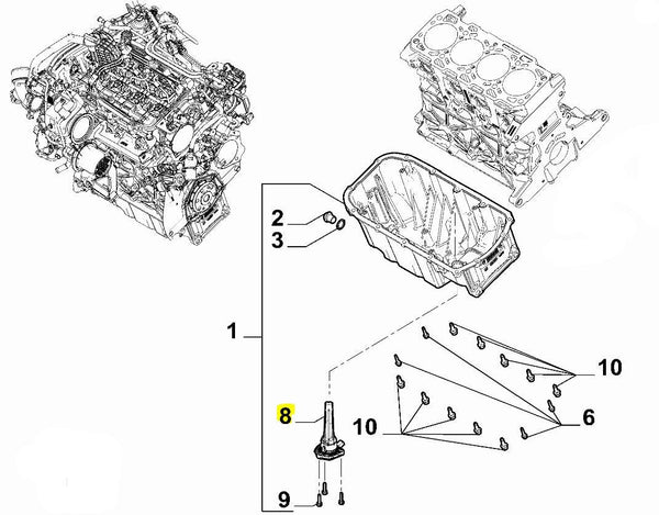 Oil Level Sensor - Fiat Ducato 2.2 2021> 46352404 – Partsworld-UK