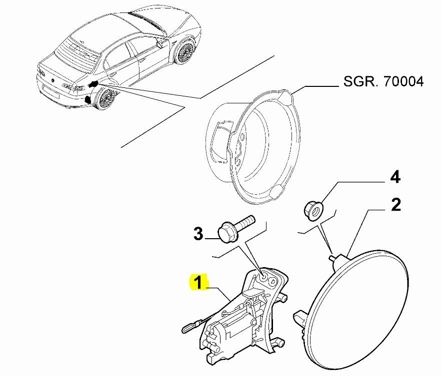Fuel Flap Lock - 159 – Partsworld-UK