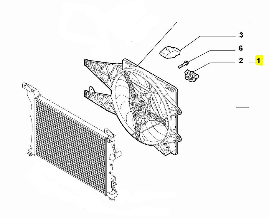 Radiator Fane Assembly - Punto Abarth – Partsworld-UK