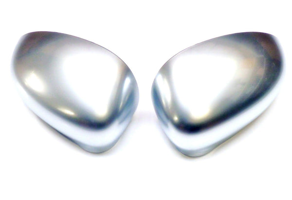 Pair of Genuine Fiat Satin Chrome Mirror Covers - 500 – Partsworld-UK